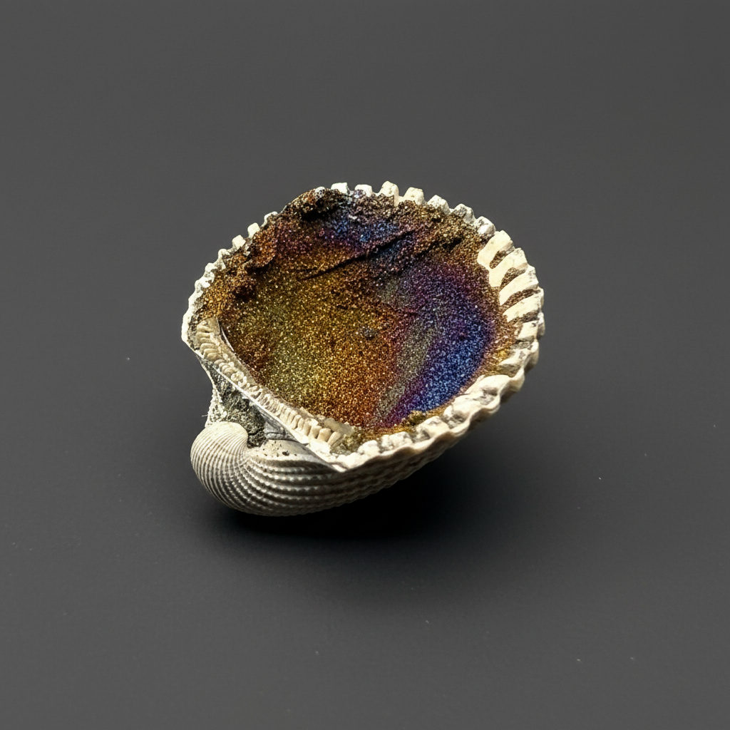 Bivalve (Pelecypoda) Fossil Sea Shell with Chalcopyrite | Mineralized ...