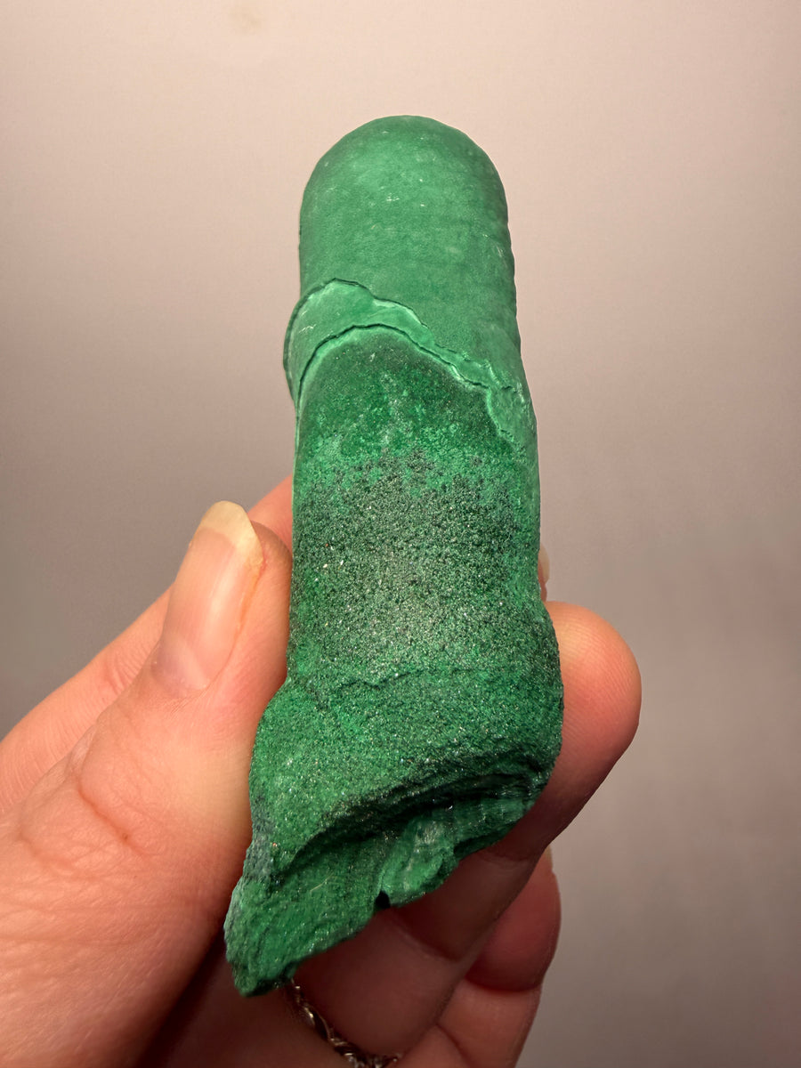 3.3” Druzy Malachite Stalactites — Botryoidal Cave Formation | DR Cong ...