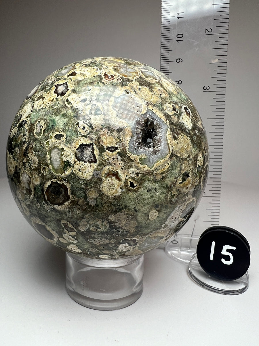 Rainforest Jasper Agate Sphere from Madagascar – Wandering Stones