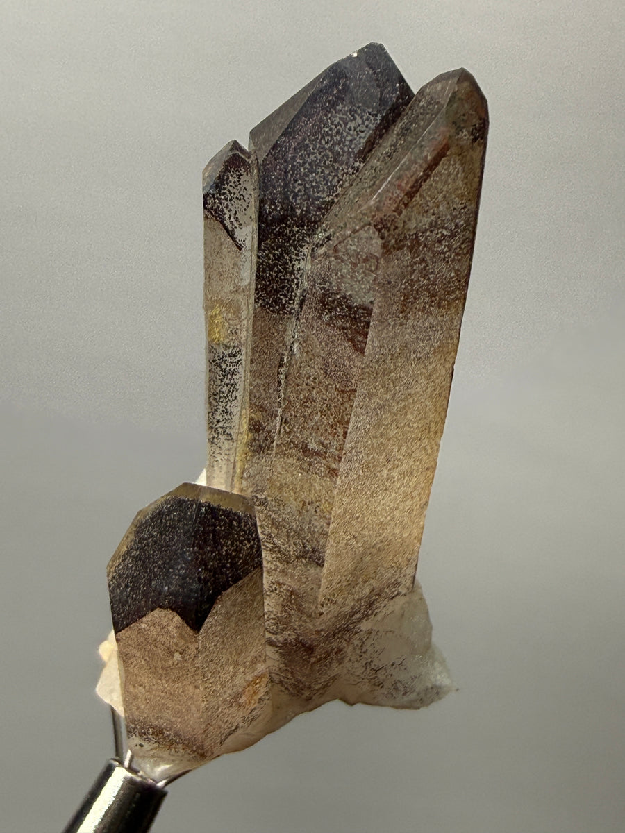 Brazilian Quartz Cluster with Hematite Inclusions | Natural Hematoid Q ...