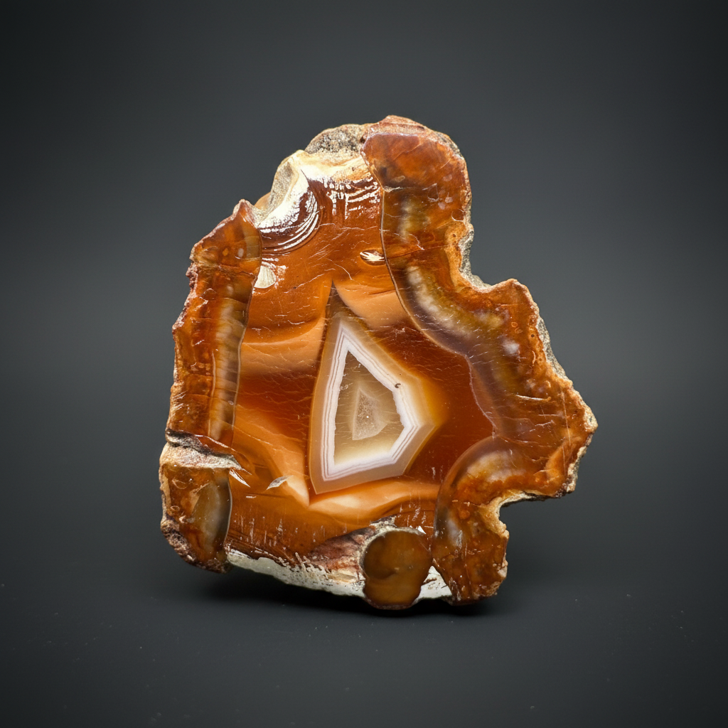 Indonesian Sumatra Agate Half – Vibrant Banded Chalcedony with Rich Co ...