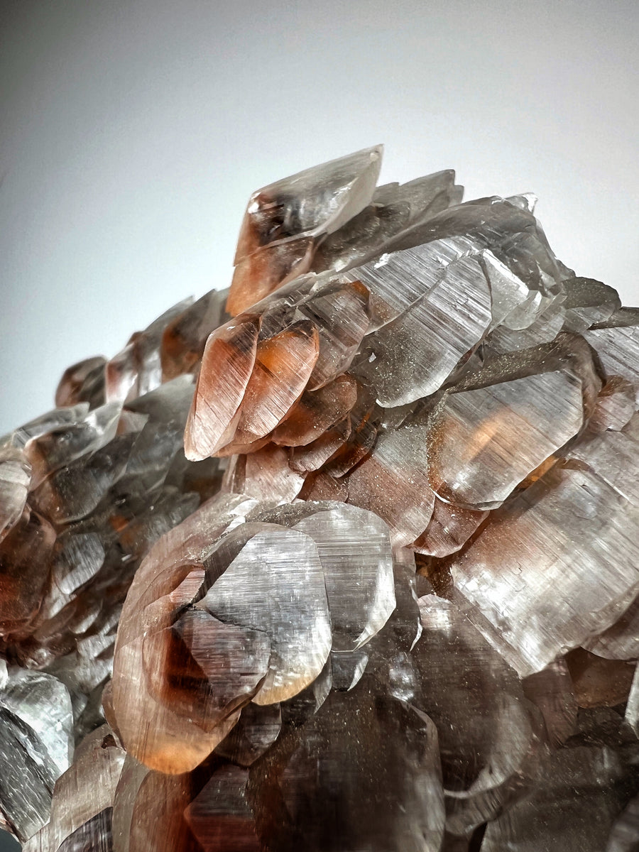 Red Phantom Pagoda Flower Pedal Calcite from Hubei Province, China • H ...