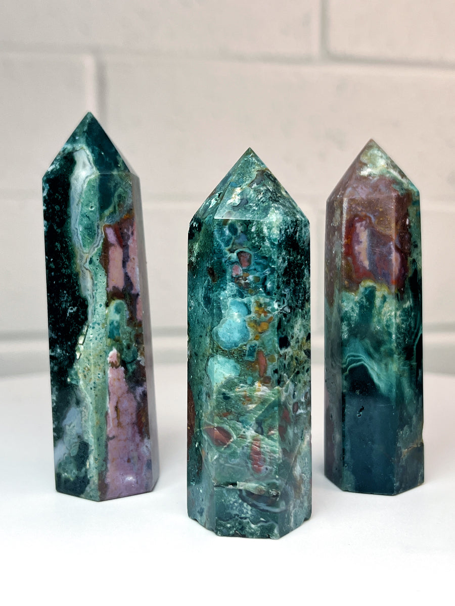 Candy Forest Jasper Obelisk Tower – Wandering Stones
